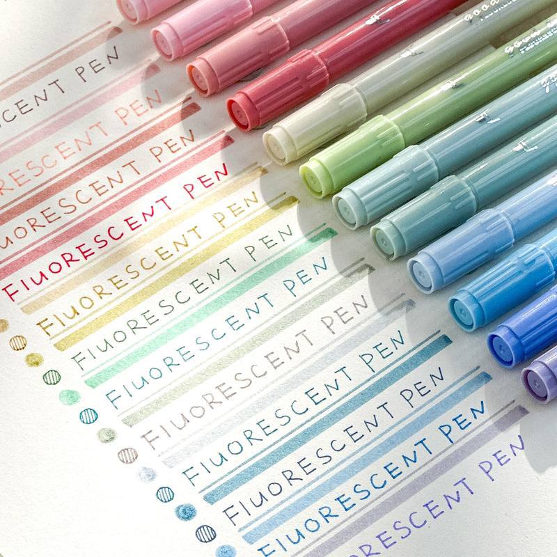 New Double headed Highlighter High Appearance Marking Pen Student Key ...