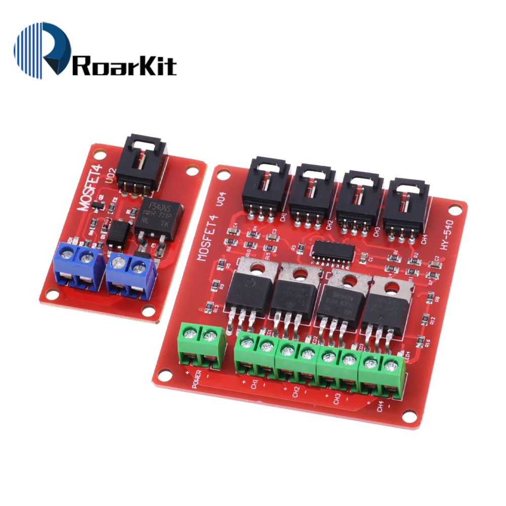 1 / 4 Channel one Four Route MOSFET Button IRF540 V4.0+ MOSFET Switch Module for Arduino ...