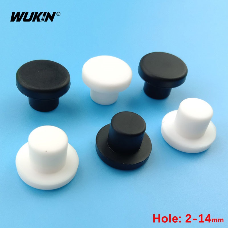 2mm-14mm Solid Silicone Plugs Food Grade Rubber Stopper Hole Plug Dust ...