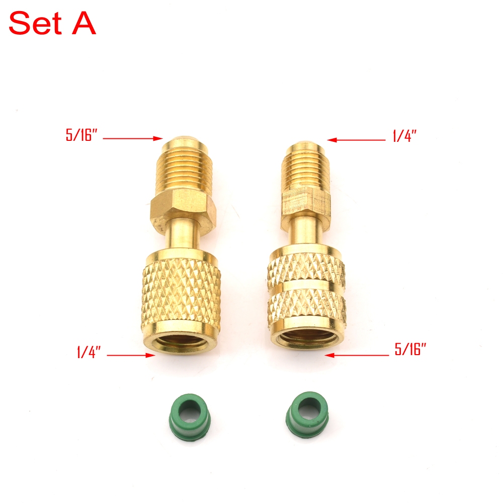 Adapter R22 to R410a Adapter R410a to R22 Charging Hose R134a R32 R22 R410a Manifold Gauge Gas ...
