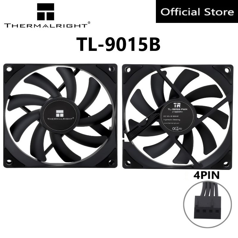 Thermalright TL-9015B CPU Cooler Fan 92mm PC Fan Up to 2700RPM Speed ...