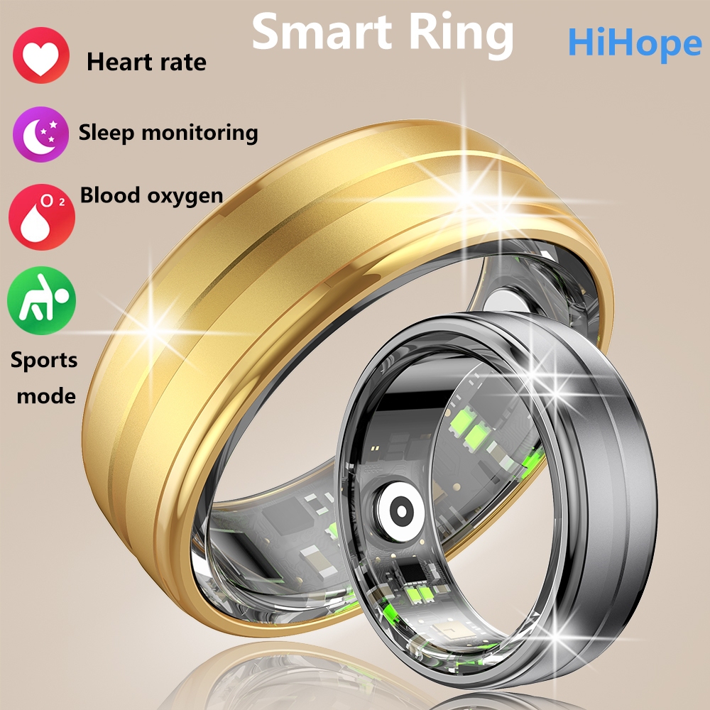 2024 NEW For XIAOMI R06 Smart Ring Men Women Stainless steel Heart Rate and Blood Oxygen Monitor ...