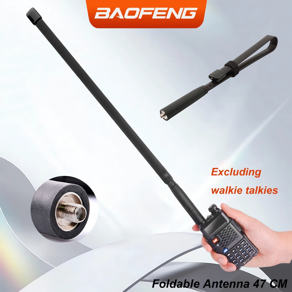 Baofeng Walkie Talkie Tactical Foldable Antenna SMA-Female VHF UHF Radio Signal Boost Dual Band ...