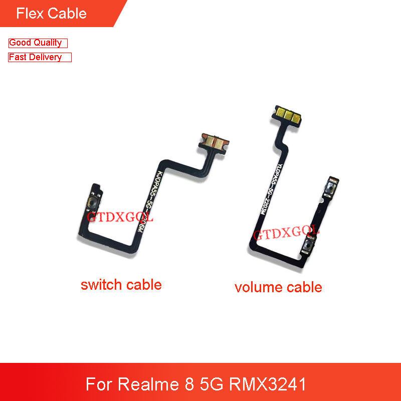 For Realme 8 5G RMX3241 Power On Off Volume Up Down Button Key Flex ...