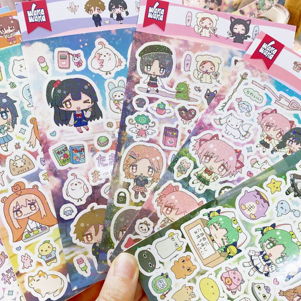 Character Stickers Cute Cartoon Stickers scrapbook Goo Card Stickers ...
