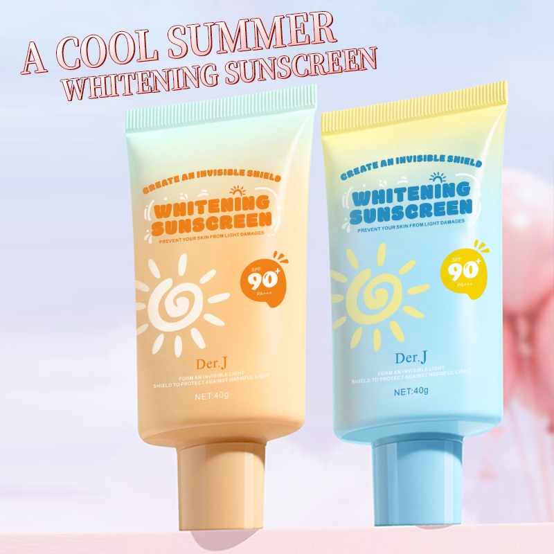 Der.J 防晒乳 spf50 全身 防水防汗 physical sunscreen whitening | Shopee Malaysia