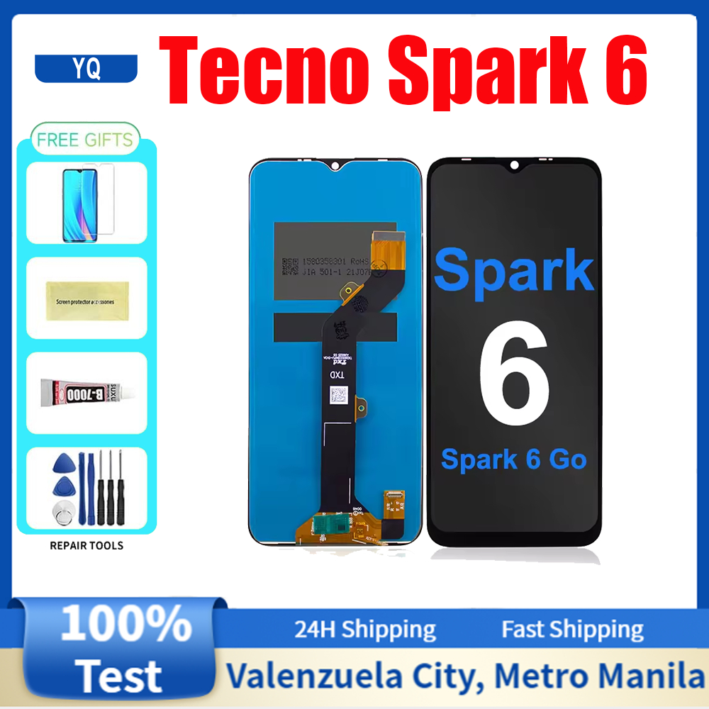 Original Tecno Spark 6 Spark 6 Go Spark 6 Air LCD Display Touch Screen ...