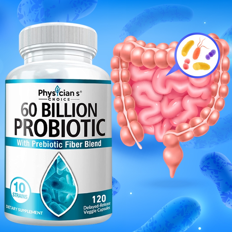 60 BILLION PROBIOTIC - Essential Vitamins - Highly Bioavailable - GI ...