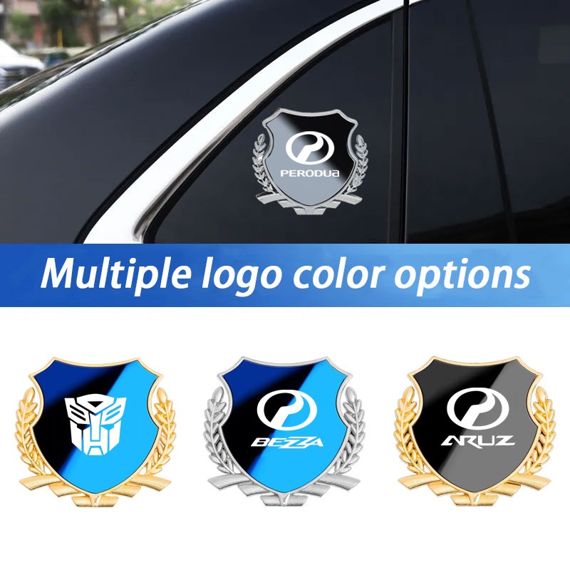 Perodua Car 3D metal wheat ear decoration car sticker personalized ...