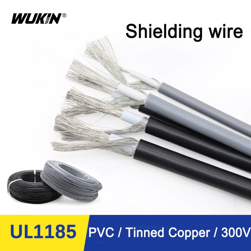 UL1185 Shielded Wire Signal Cable 28 26 24 22 20 18 16 14 AWG Channel Audio Single Core 1C ...