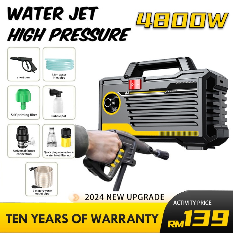 💦High pressure💦cleaning machine 3500W Water Jet Car High Pressure ...