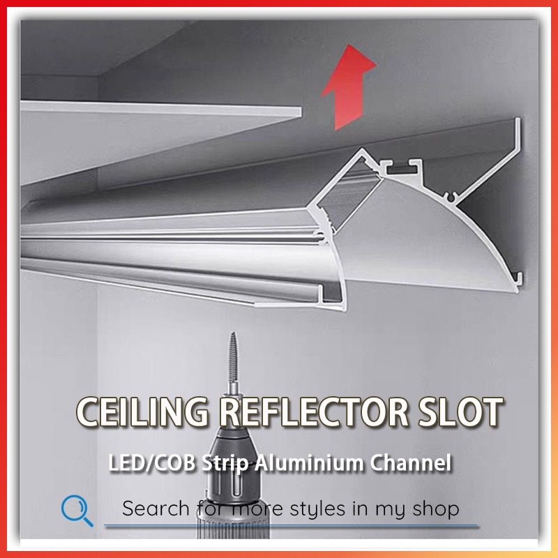 Ceiling-Free Reflective Lamp Slot Wall Washer Suspension Aluminum ...