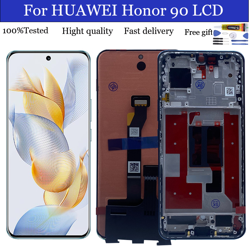 Original For Honor 90 LCD Display Touch Screen With Frame 6.7" Honor 90 ...