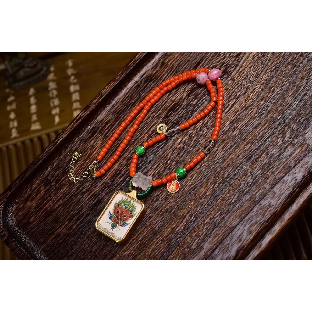 [Thangka -- Dapeng Bird] Painted Premium Small Thangka -- Full Work Composition, Fine Painting ...