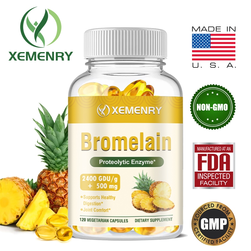 Bromelain, Pure Bromelain Extract, Supports Digestion and Nutrient Absorption, Great for ...