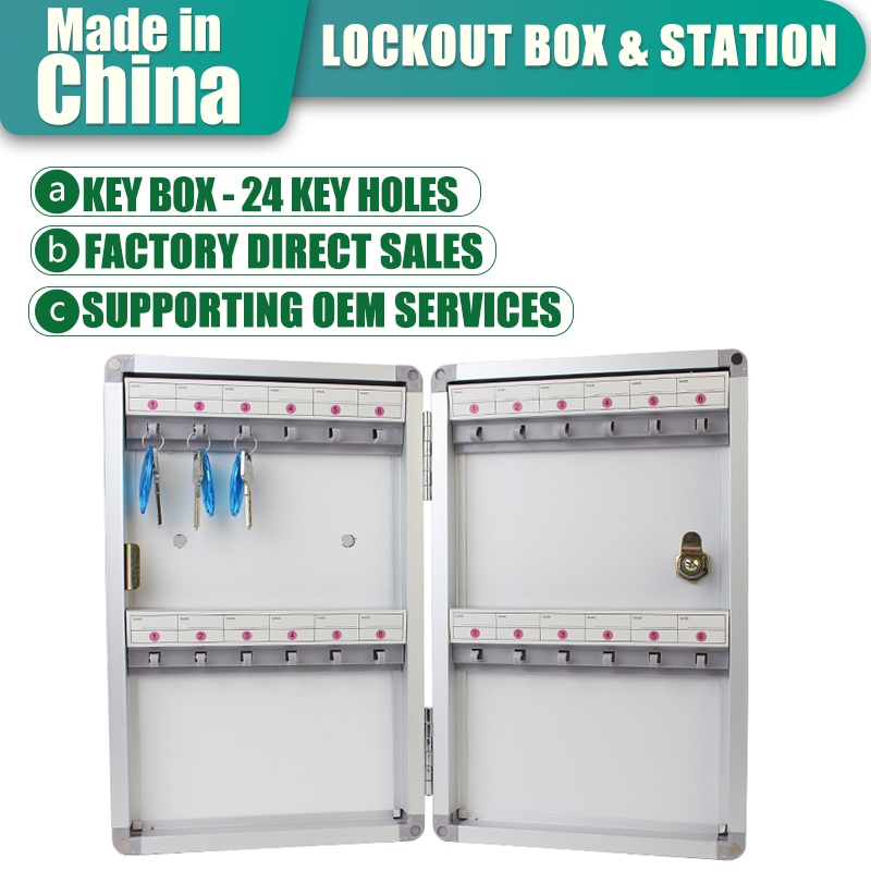 24-bit Wall-Mounted Key Box Management Box Real Estate Agent Key ...
