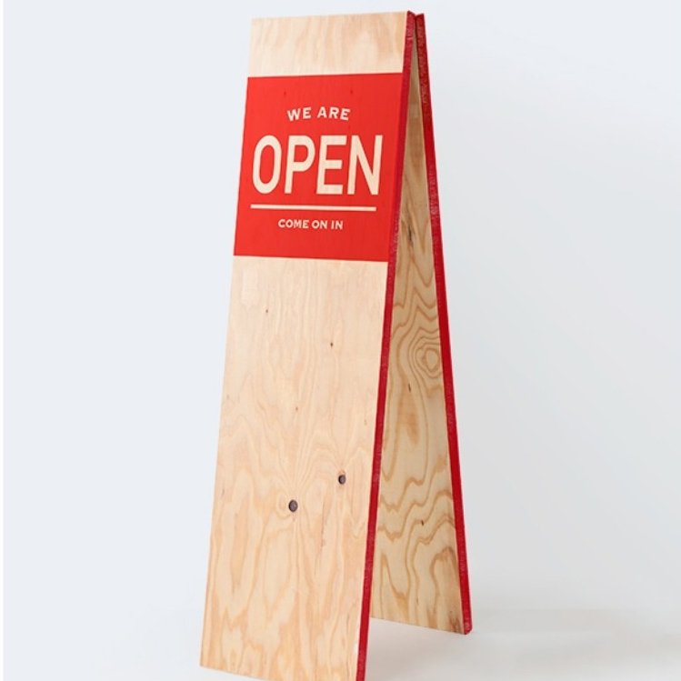 Customized triangle sign board signboard Standing board Display Stand ...