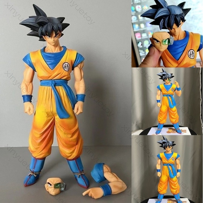 Dragon Ball Ginyu Goku face changeable dual-hands 28cm super big figure ...
