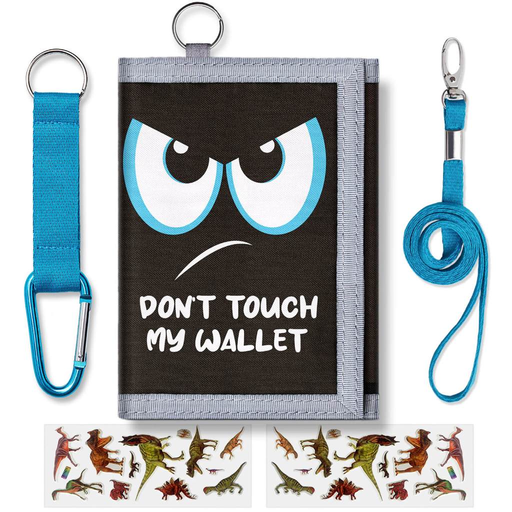 Kids Wallets for Boys, Trifold with Chain, Boys Wallet for School with ...