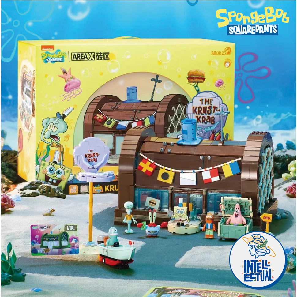 【New Arrivals!】【AREAX SpongeBob SquarePants series building blocks The ...
