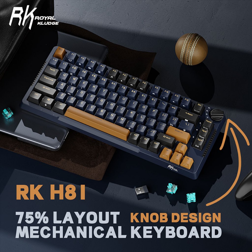 RK RK Royal Kludge H81 Star night 81 Key Gasket Structure Tri-Mode Rgb ...