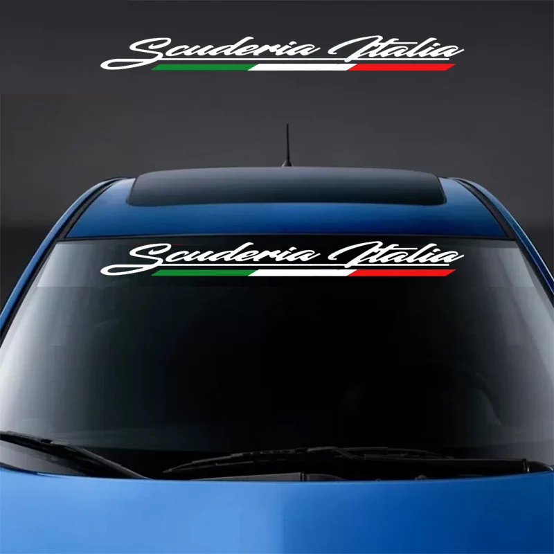Scuderia Italia Car Front Windshield Vinyl Sticker Decal For Fiat 500 ...