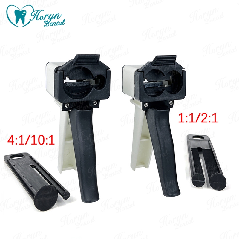 Dental Impression Mixing Dispensing Gun 1:1/1:2 Universal Dispensing ...