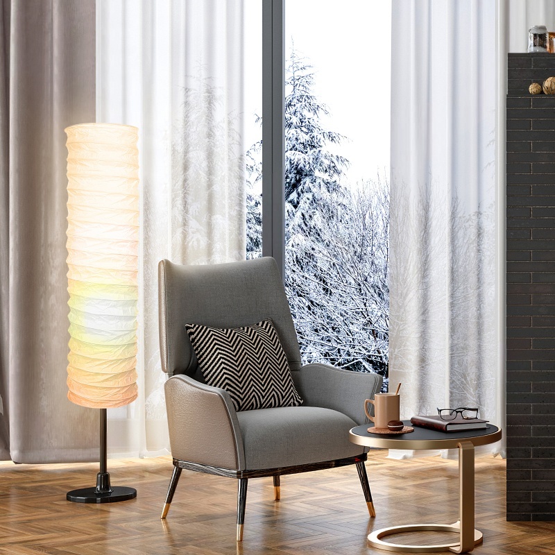 [READY STOCK] 1pc Standing Lamp Cover Column Floor Lamps Rice Paper ...