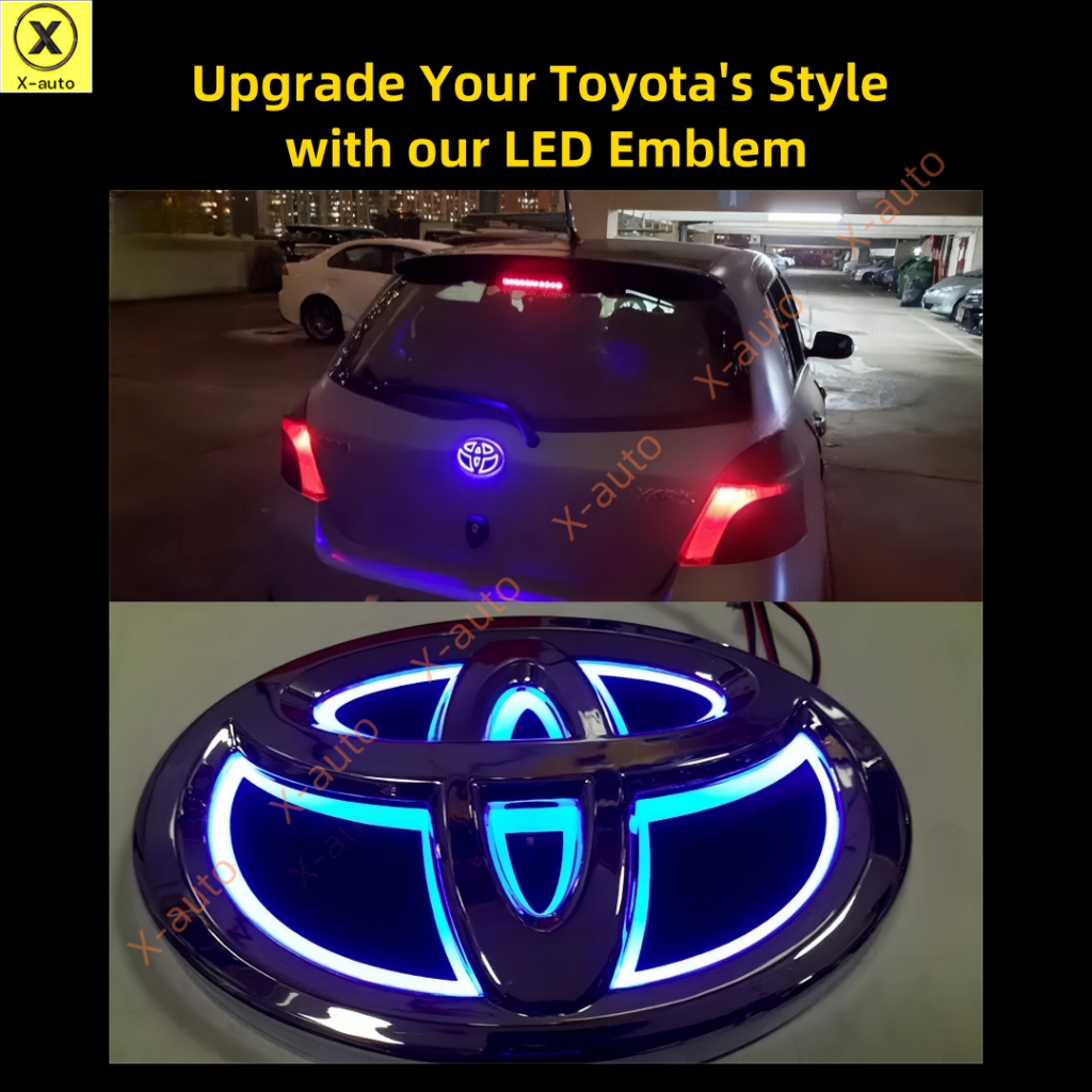 Toyota 5D Car LED Emblem Logo Badge Light - Fits Front or Rear ...