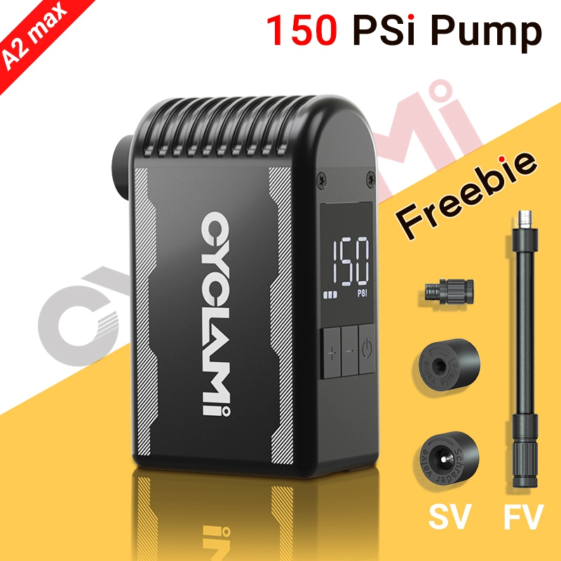 CYCLAMI A2 MAX 150 PSI Digital Display Mini Electric Pump Portable ...