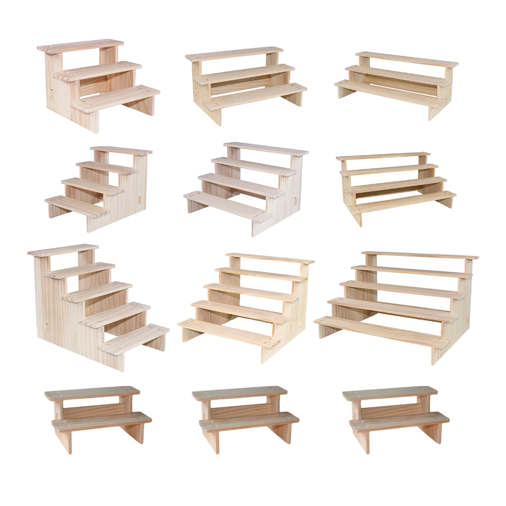 [tenlzsp0] Wood Display Shelf Wooden Display Riser Shelf for Candy ...