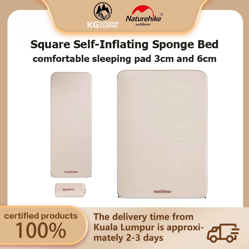 Naturehike Camping Sponge Auto Inflate Bed 3cm 6cm Mattress Inflatable ...