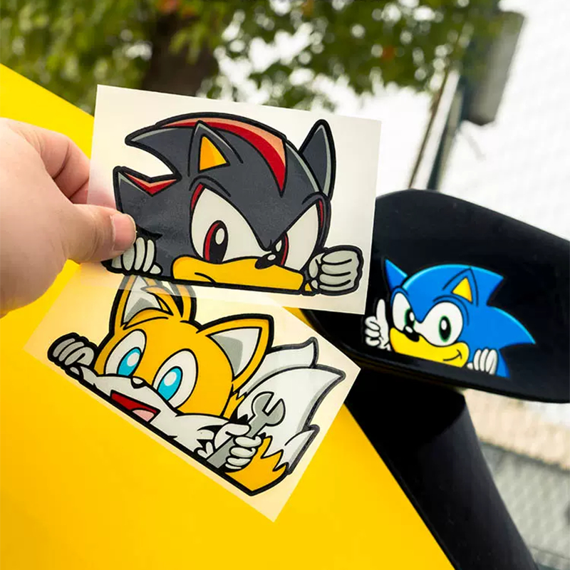 Sonic Boy Sonic Cartoon Kitten Car Body Side Window Front Bumper ...