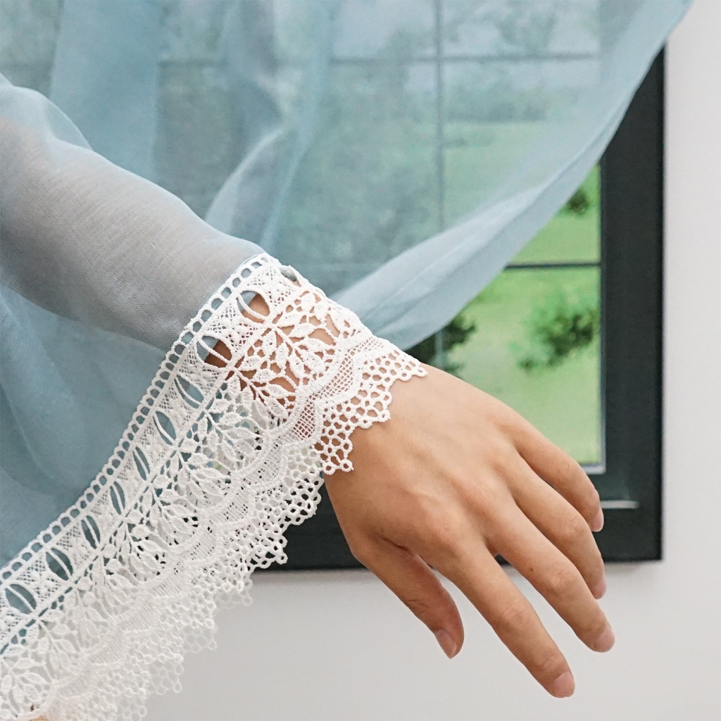 1 Meter Polyester Embroidered Lace Trim Handmade Crafts Lace Tape DIY ...
