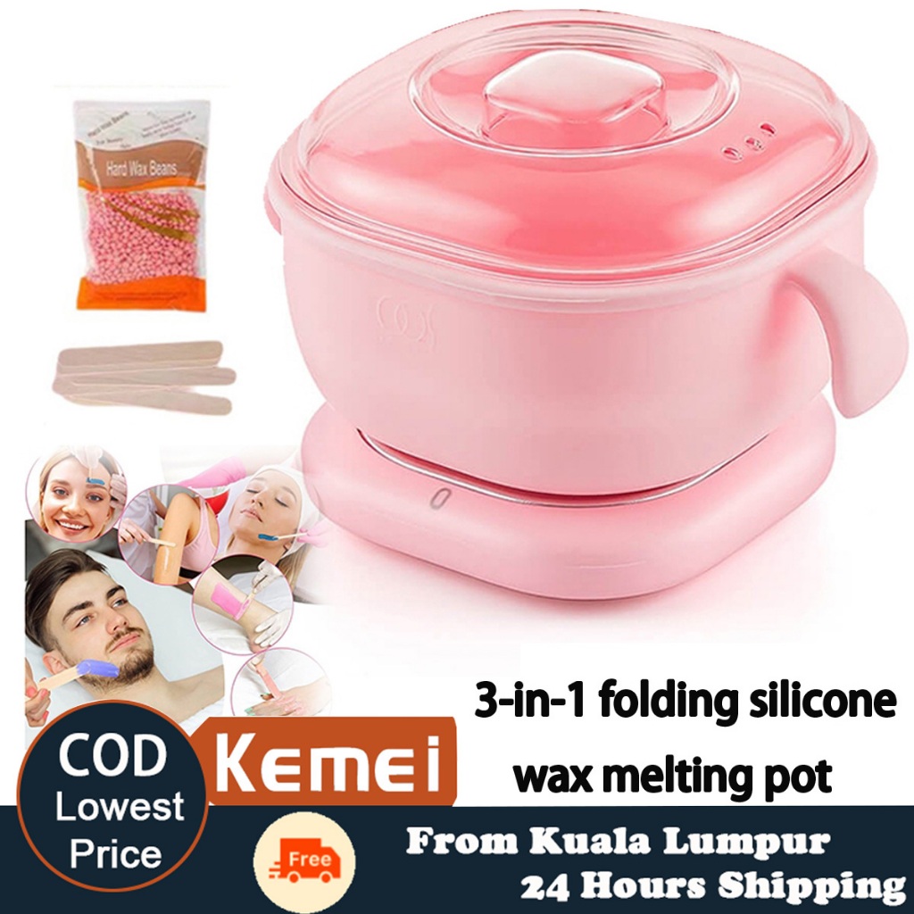 Silicone bowl Wax Warmer Depilatory Heater Wax Paraffin Warmer Spa Hair ...