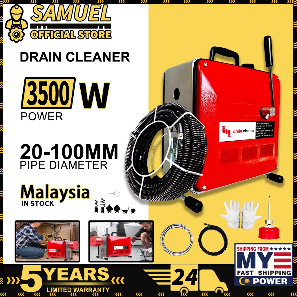 3500W Electric Pipe Dredging Machine 20-100mm Sewer Dredging Machine ...