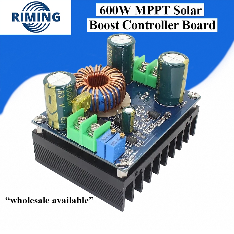 NEW DC-DC 600W 10-60V to 12-80V MPPT Solar Boost Converter Step-up ...