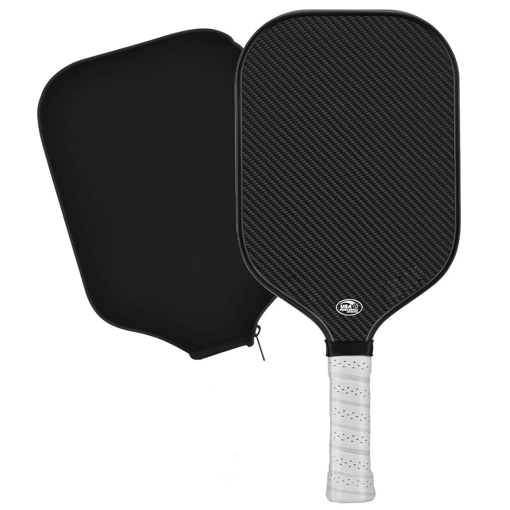 Pickleball Paddle, USA Pickleball Approved, 3K Raw Carbon Fiber Surface ...
