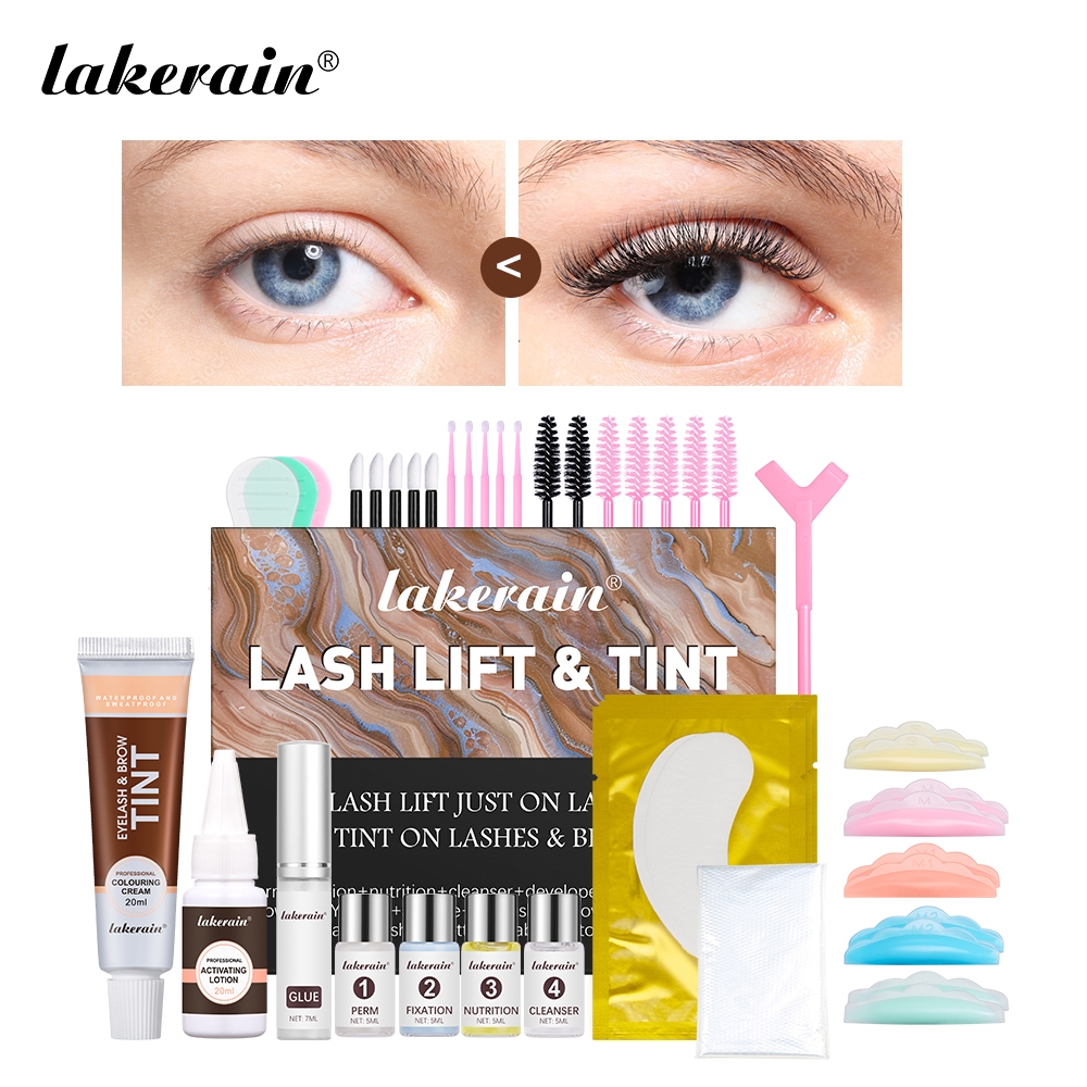 Lakerain 2 Colors Lash Lift Kit,Eyelash Lift And Tint Semi-Permanent ...