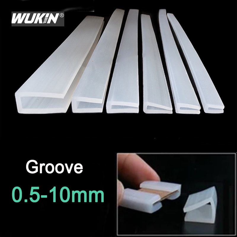 1Meter U Shape Seal Strip Silicone Edge Protect Weatherstrip for Door ...