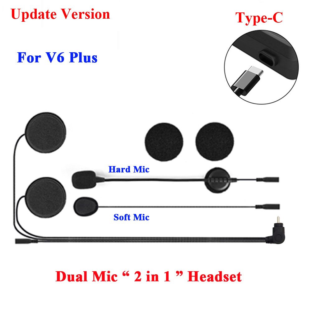 Type-C V6 Plus Accessories Earphone Speaker Dual Microphone For V6 Plus ...