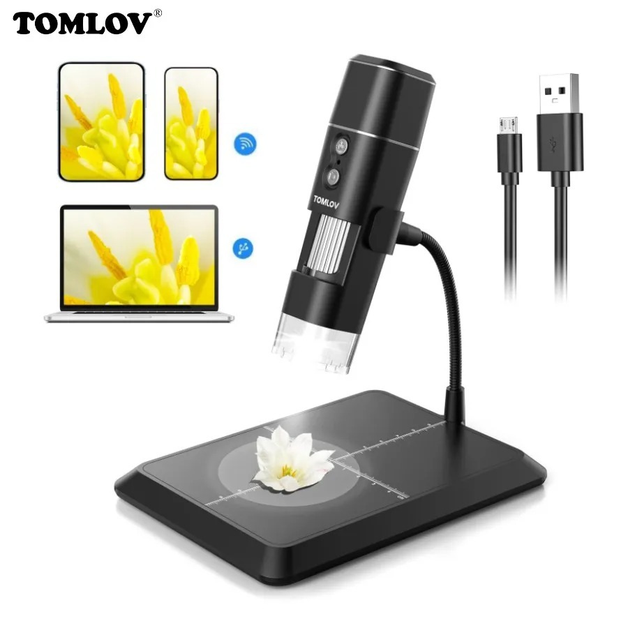TOMLOV WIFI Microscopio Handheld USB HD Inspection Camera Digital ...