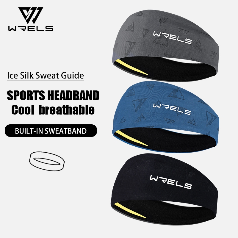 WRELS Sports Headbands for Men And Women Adjustable Running Absorb ...