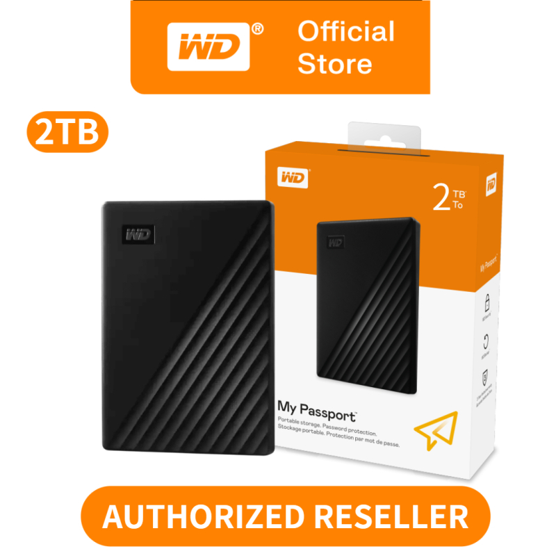 WD My Passport™ Portable Hard Drive 1TB 2TB Type-C External Hard Drive ...