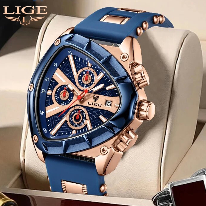Jam Tangan Lelaki LIGE Watch Original Men Business Quartz Watches ...