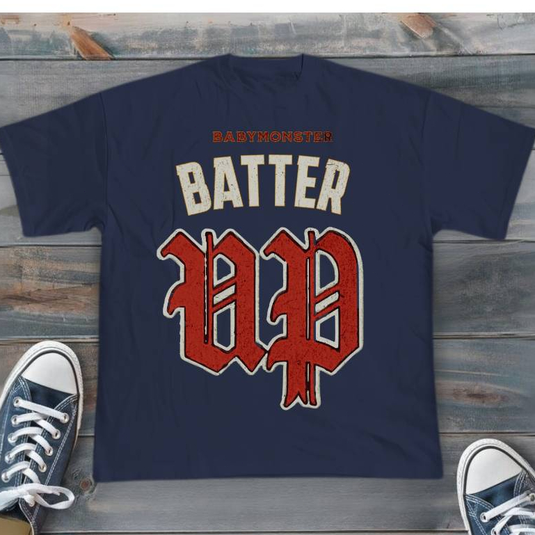 Babymonster Kpop Tshirt Batter Up Merch Album Short Slevee Ruka ...