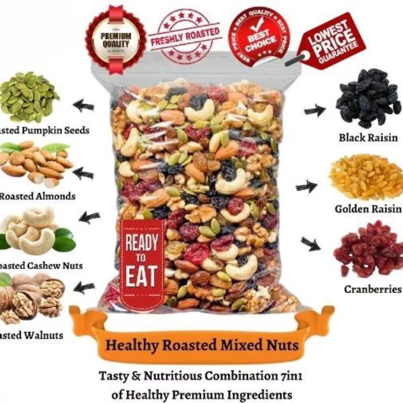 (HALAL)Nuts Mixed Nuts Mix Nuts Dry Fruit Cashew Nut Kacang/Almond ...