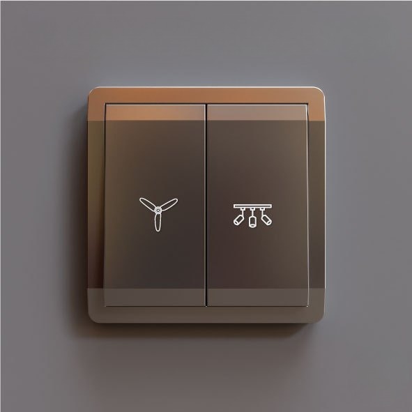 Borderless UV Switch Label Sticker Waterproof Background Printed Light ...