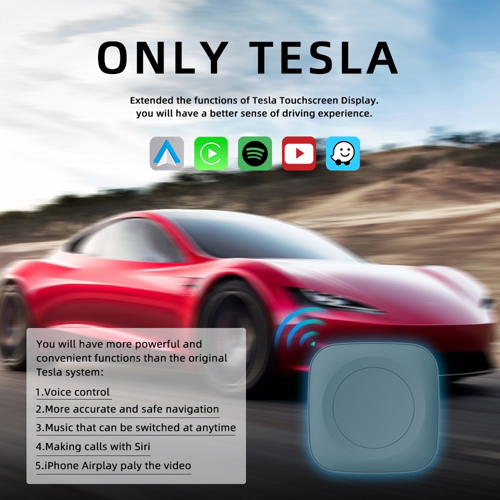 Binize Wireless Carplay For Tesla Model 3 Model Y S X Connect Siri ...