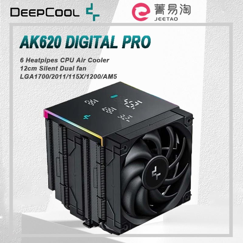 Deepcool AK620 Digital PRO CPU Cooler 6 Heat Pipes TDP 260W CPU Air Cooler For LGA2066 2011 V3 ...